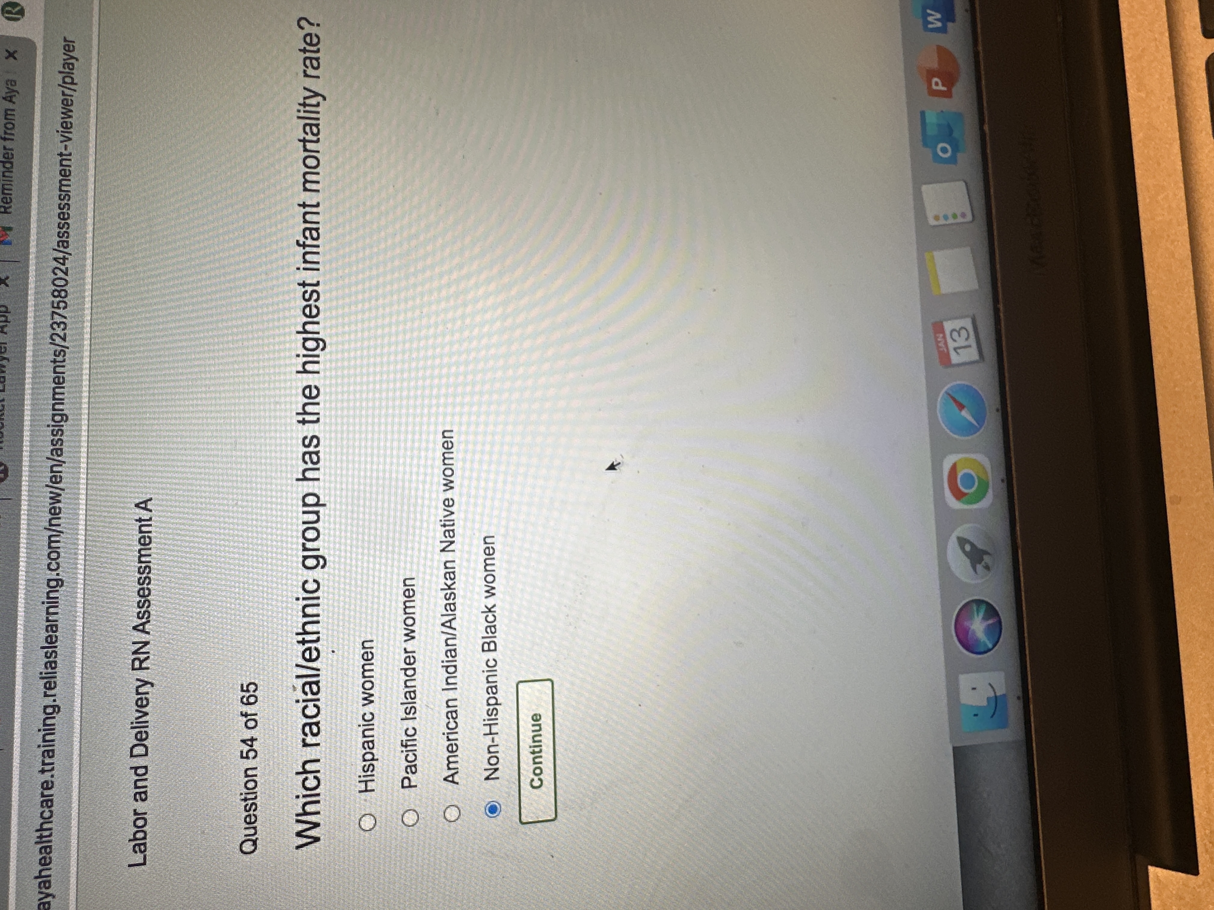 Solved Labor and Delivery RN Assessment AQuestion 54 ﻿of | Chegg.com