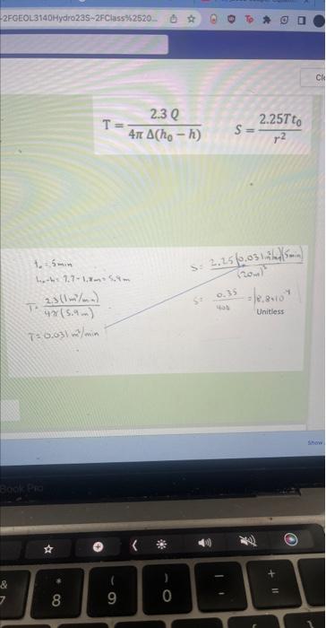 how is the h0 and h in the formula obtained for the | Chegg.com