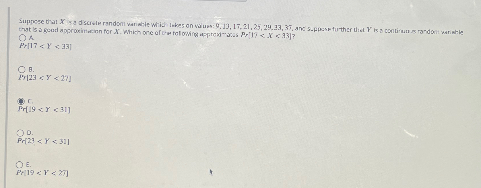 Solved Suppose That X ﻿is A Discrete Random Variable Which 6510