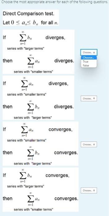Solved Choose the most appropriate answer for each of the | Chegg.com