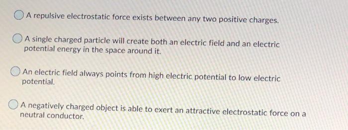 Solved A repulsive electrostatic force exists between any | Chegg.com