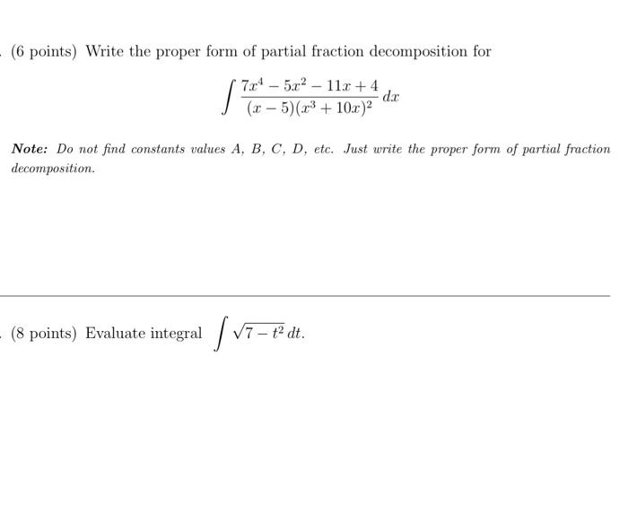 Solved Note: Show clear work and indicate what you are doing | Chegg.com