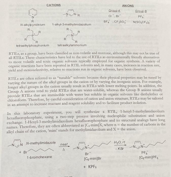 Solved Read the SDSs for dichloromethane and KPF6. a) | Chegg.com