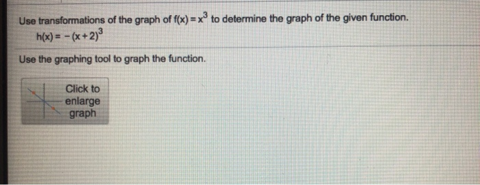 Solved Use transformations of the graph of f(x) = xº to | Chegg.com