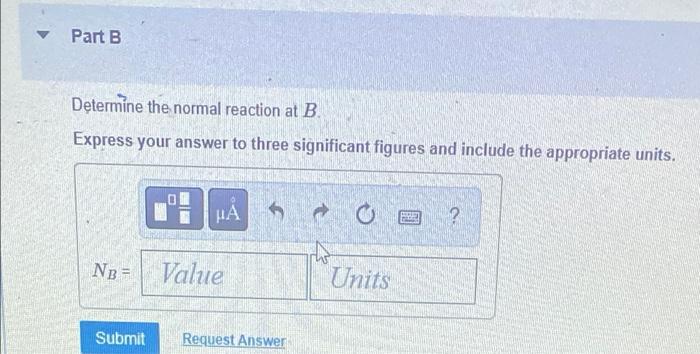 Solved The smooth uniform rod AB is supported by a | Chegg.com