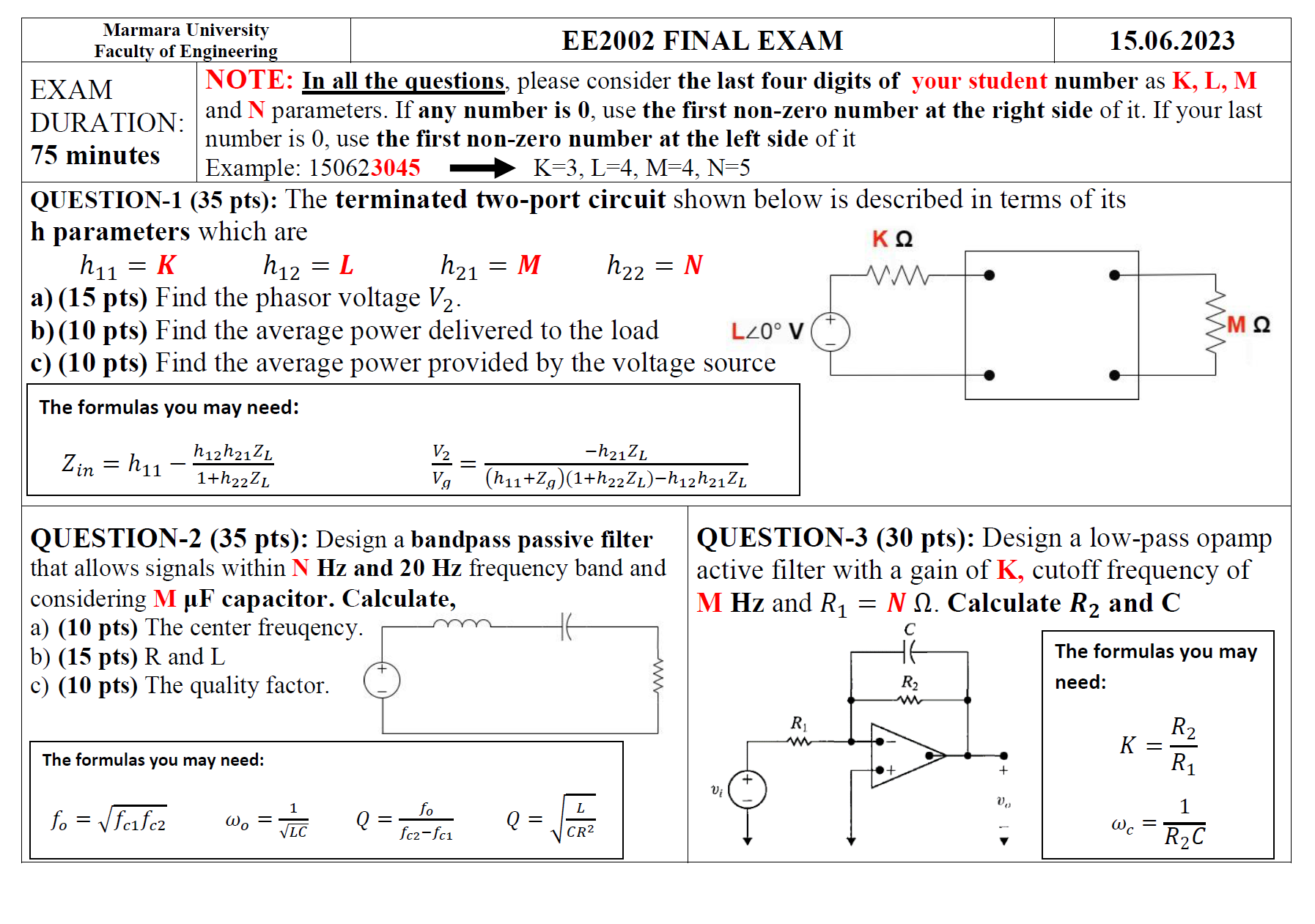 Solved solve each question with shown K , ﻿L , ﻿M , ﻿N | Chegg.com