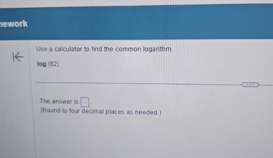 Solved neworkUse a calculator to find the common | Chegg.com