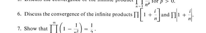 Solved Discuss the convergence of the infinite products | Chegg.com