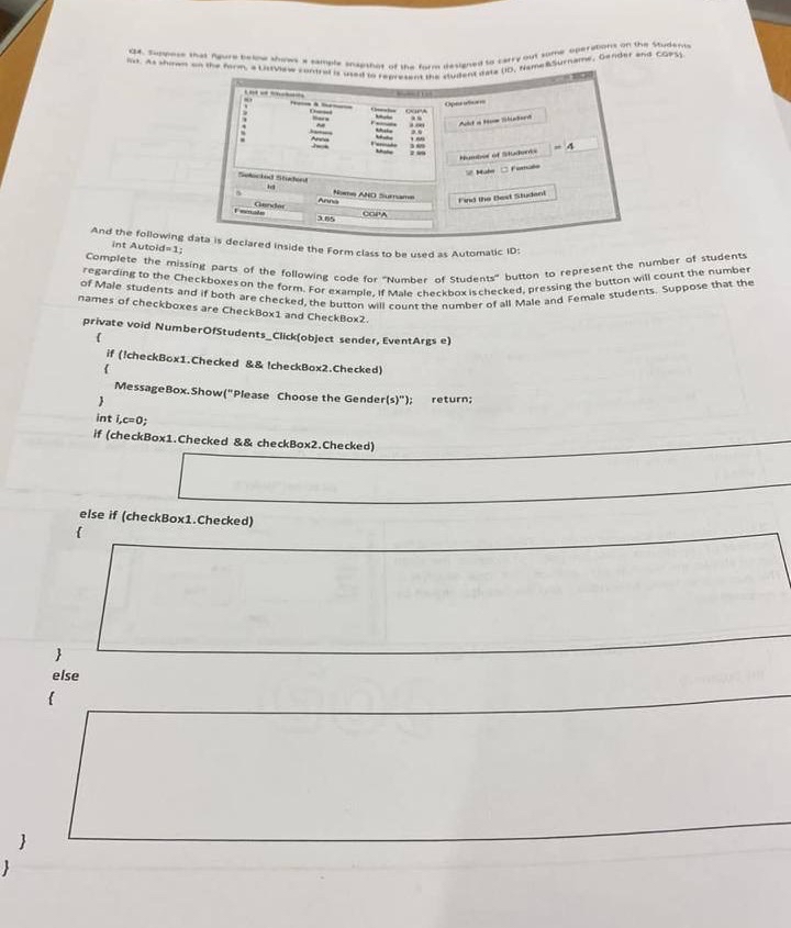 Solved And the following data is declared inside the form | Chegg.com