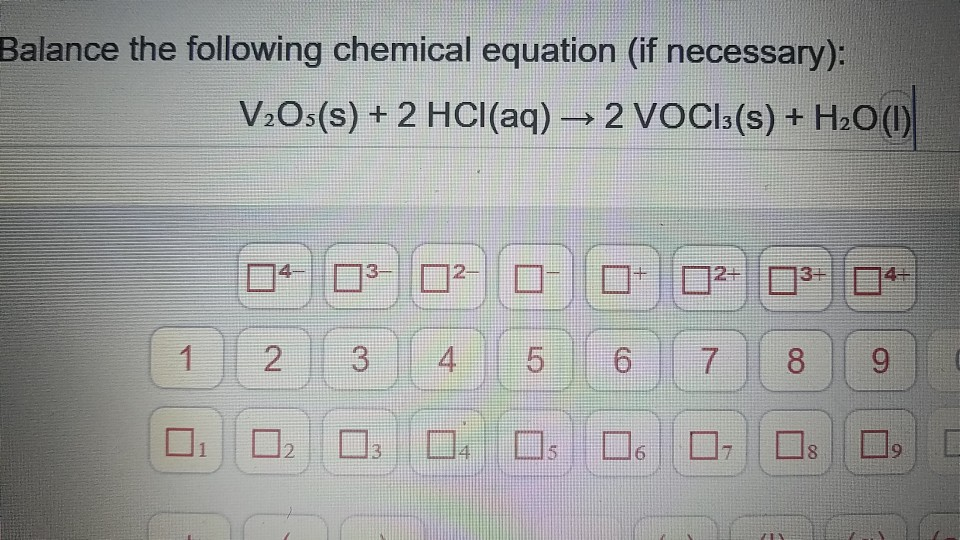 Solved Balance the following chemical equation (if | Chegg.com