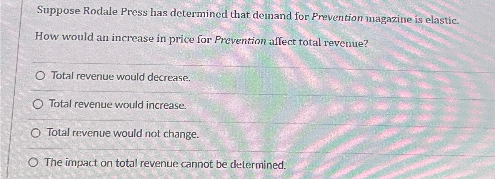 Solved Suppose Rodale Press has determined that demand for | Chegg.com