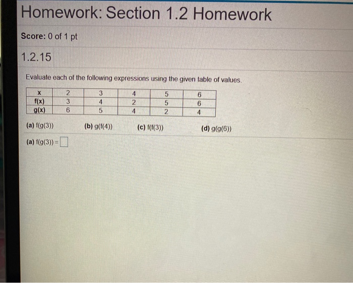 Solved Homework Section 1 2 Homework Score 0 Of 1 Pt