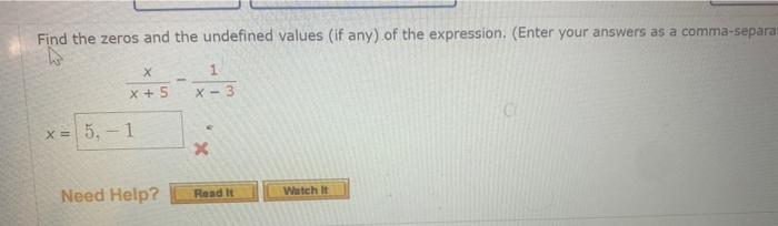 Solved Find the zeros and the undefined values (if any) of | Chegg.com
