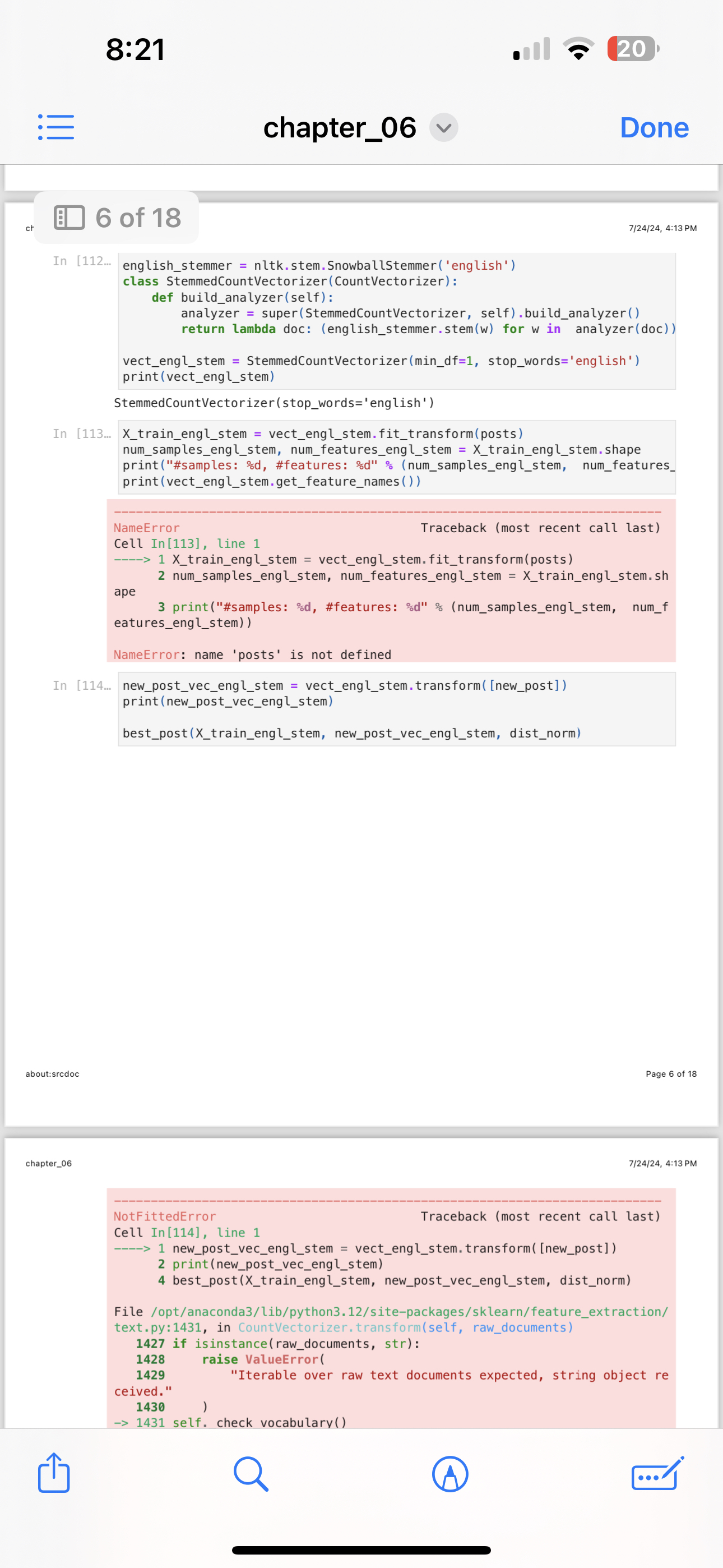 Solved 8:2120chapter_06Done sB6 ﻿of 18724?24,4:13 ﻿PMIn | Chegg.com