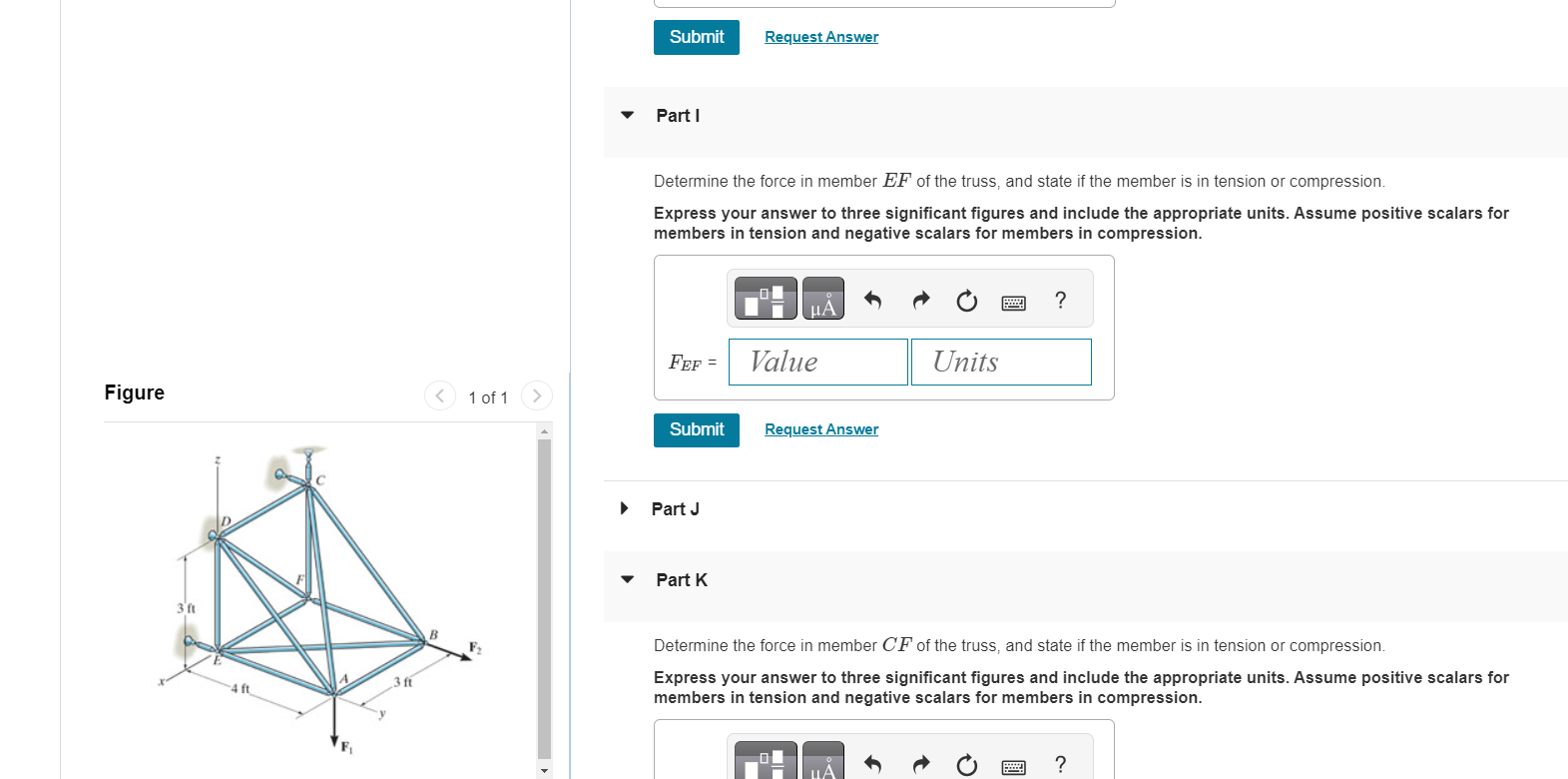 Solved The space truss is supported by a ball-and-socket | Chegg.com