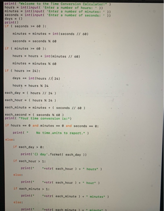 Solved How do i fix this to make the conversions work | Chegg.com