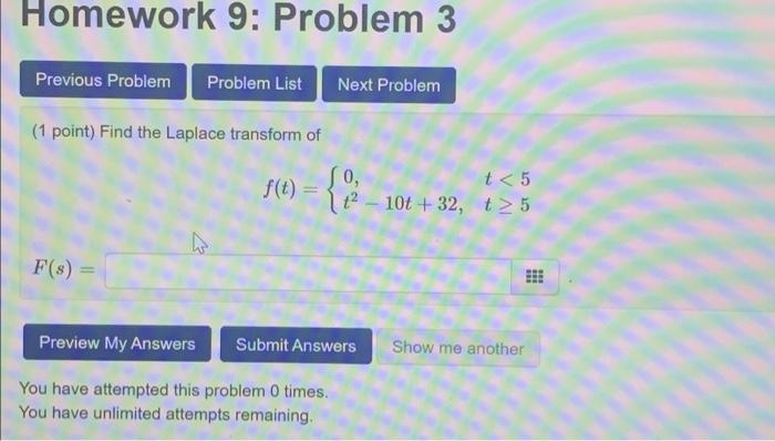 Solved Homework 9: Problem 3 Previous Problem Problem List | Chegg.com