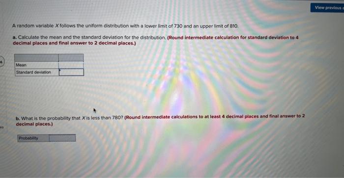 Solved A random variable X follows the uniform distribution | Chegg.com