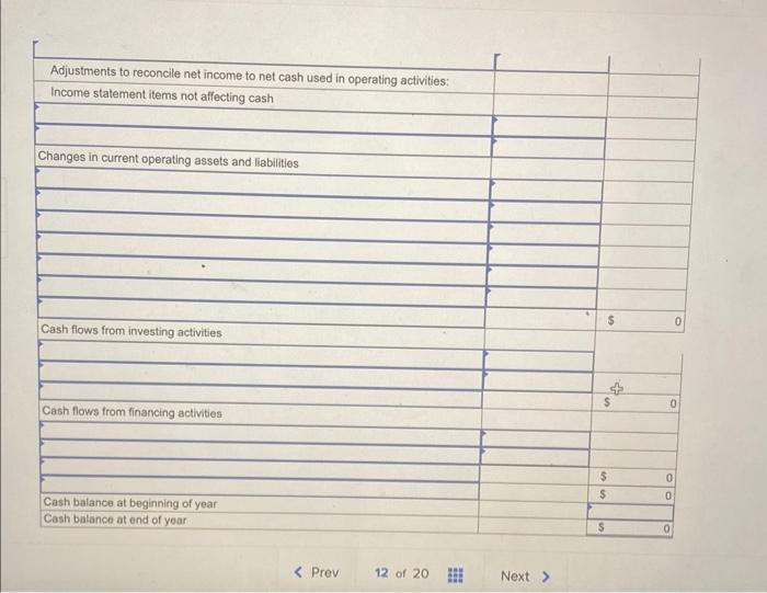 Solved Exercise 12-13 (Algo) Indirect: Preparing statement | Chegg.com