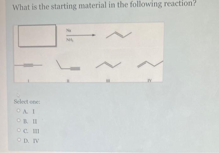 Solved What is the starting material in the following | Chegg.com