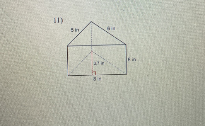 Solved 13) A cylinder and a rectangular prism have the same | Chegg.com