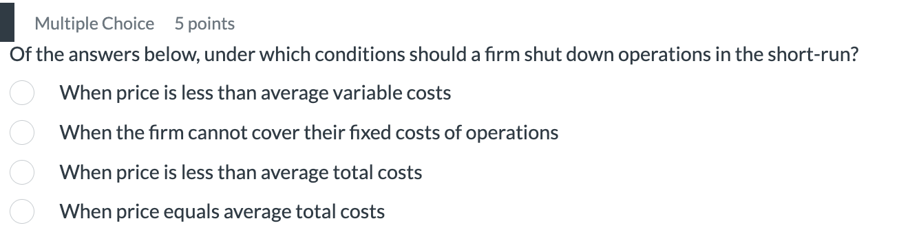 Solved Multiple Choice 5 ﻿pointsOf the answers below, under | Chegg.com