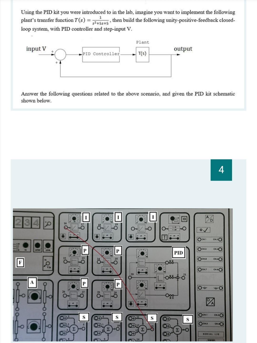 Solved 1 Using the PID kit you were introduced to in the | Chegg.com