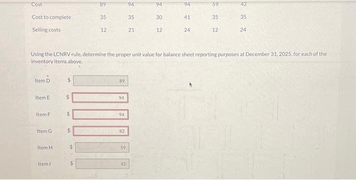 Solved Sheffield Company uses the LCNRV method, on an | Chegg.com