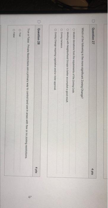 Question 27 4 pts Which of the following is the more | Chegg.com