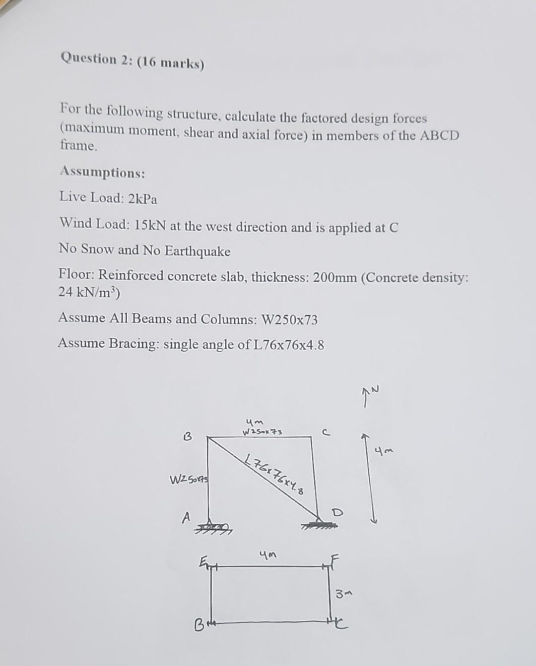 Solved For the following structure, calculate the factored | Chegg.com