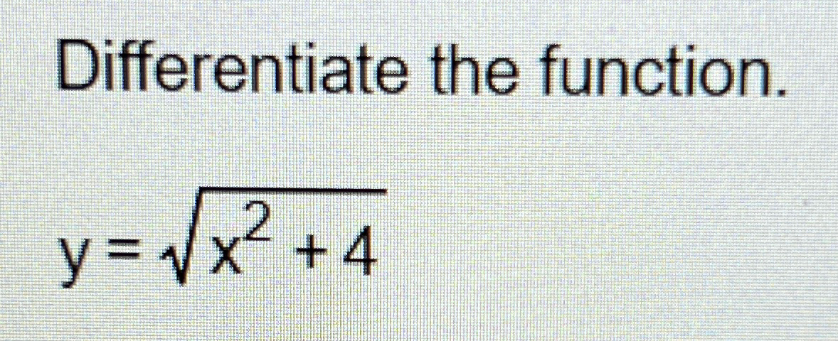 Solved Differentiate The Functionyx242 1317