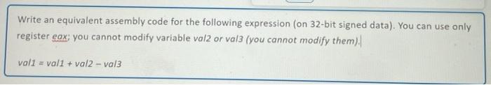 Solved Write an equivalent assembly code for the following | Chegg.com