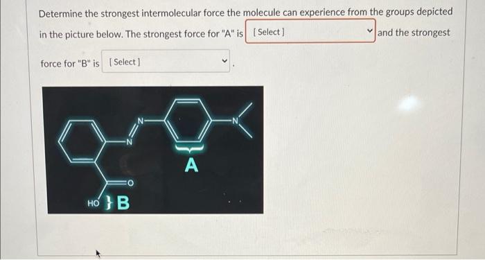 Solved Determine the strongest intermolecular force the | Chegg.com