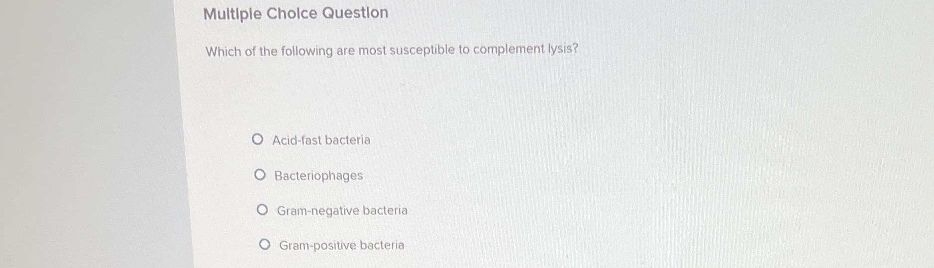 Solved Multiple Cholce QuestionWhich of the following are | Chegg.com