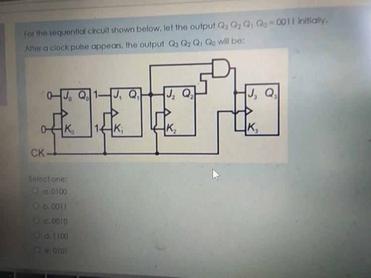 Solved For the sequential circuit shown below, let the | Chegg.com