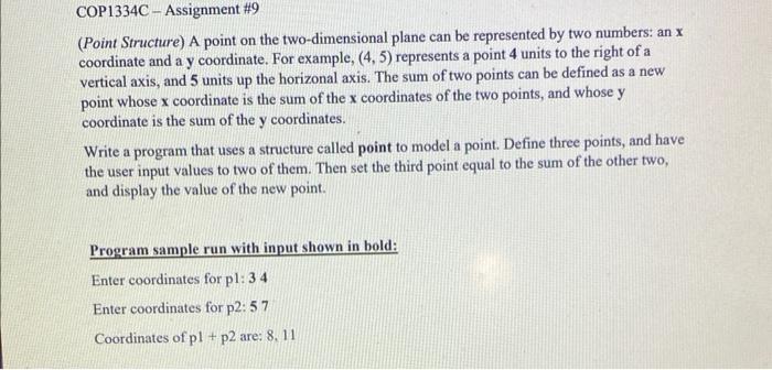 Solved (Point Structure) A point on the two-dimensional | Chegg.com