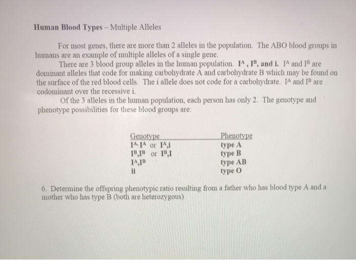 Solved Human Genetics The following exercises are genetics | Chegg.com