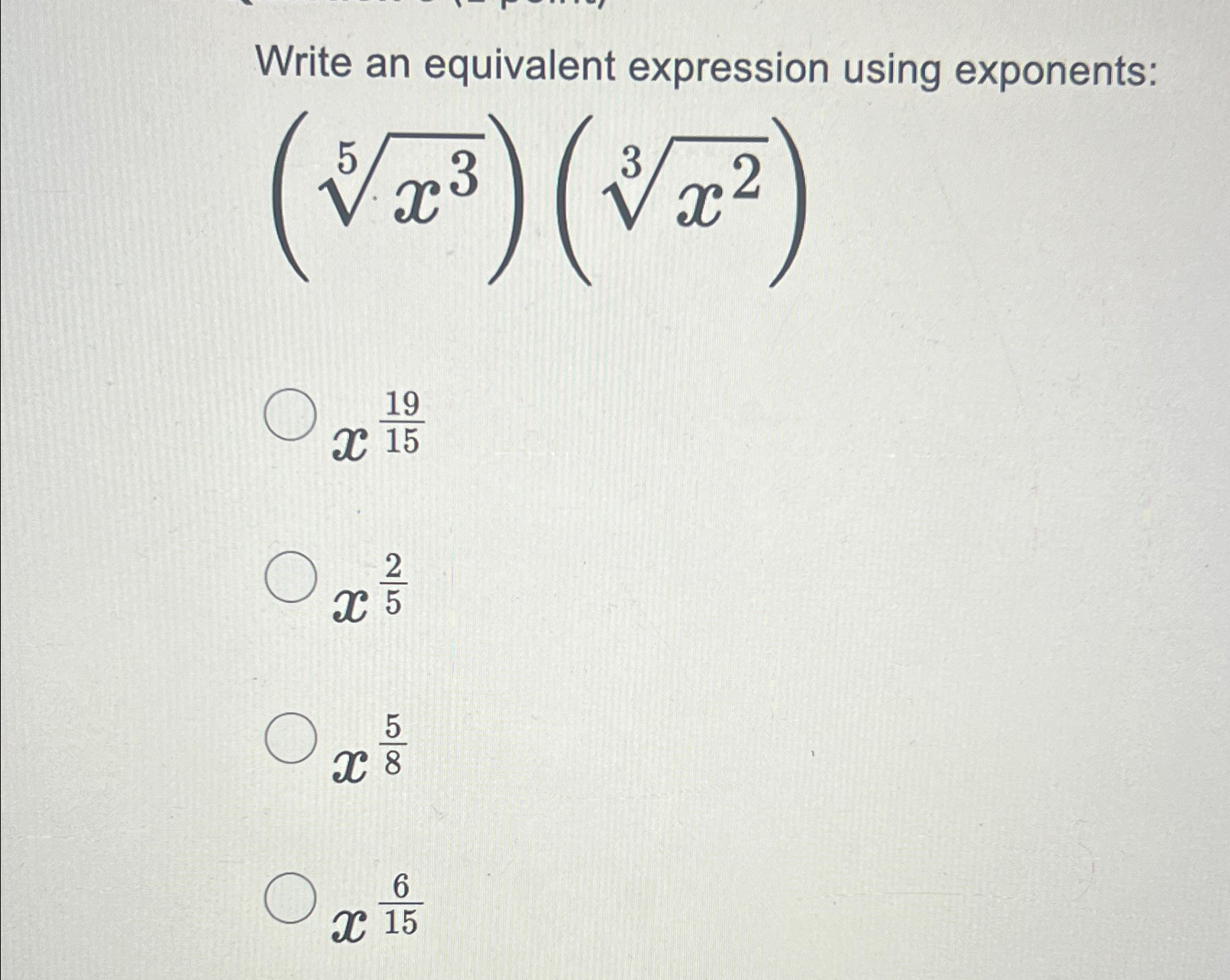 Solved Write an equivalent expression using | Chegg.com