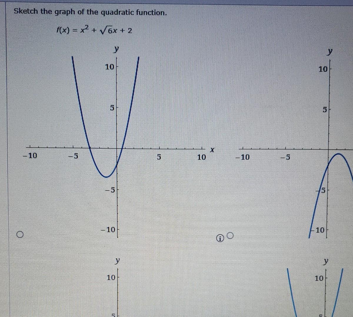 Solved Sketch the graph of the quadratic function.Indicate | Chegg.com