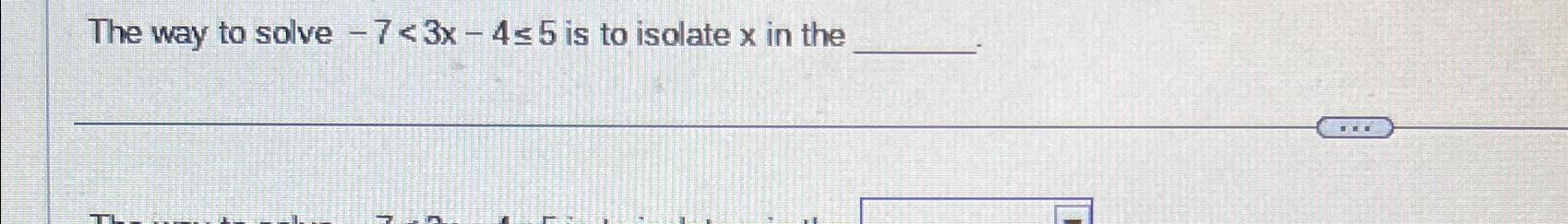 Solved The way to solve -7