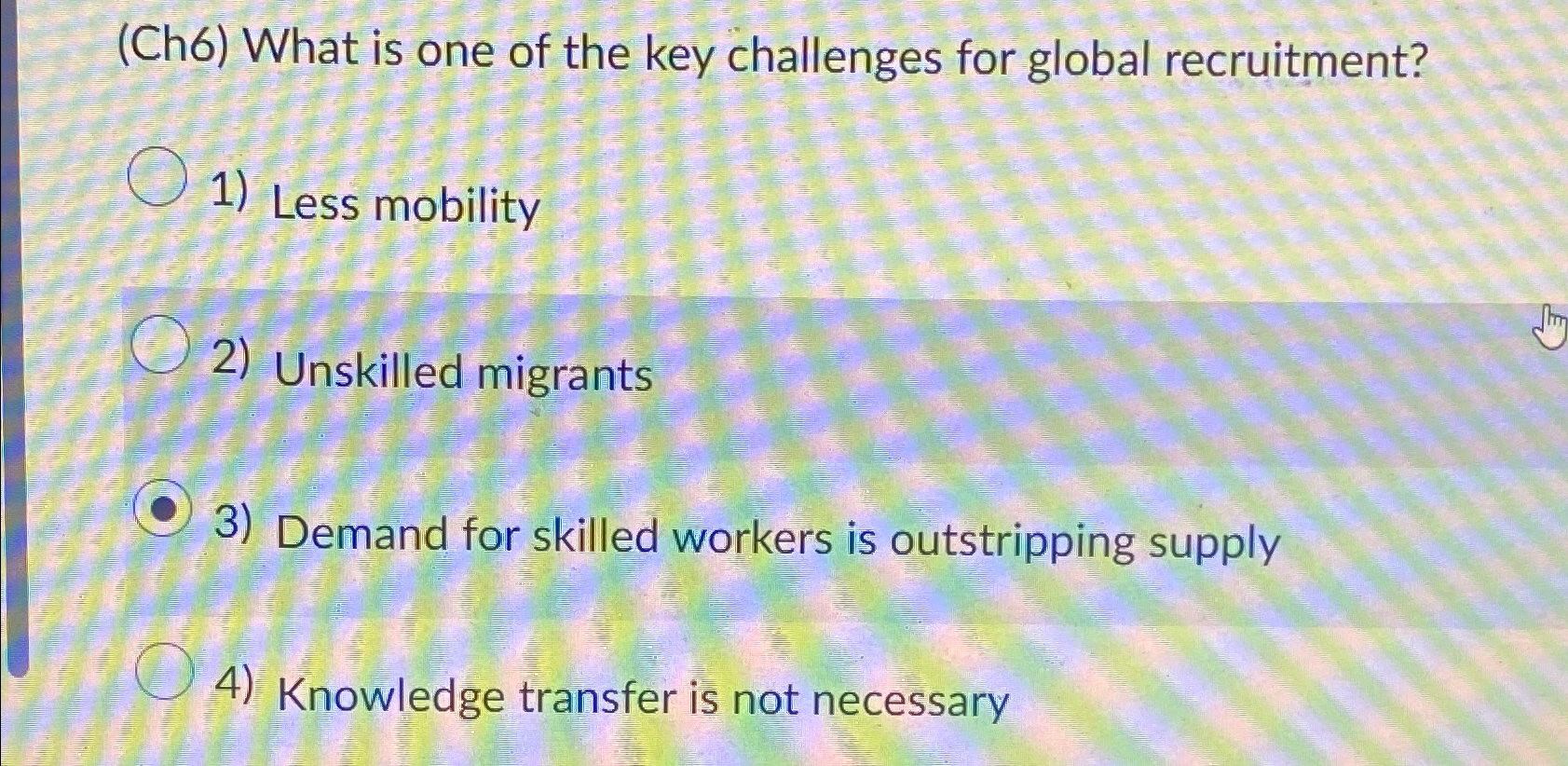 Solved (Ch6) ﻿What is one of the key challenges for global | Chegg.com