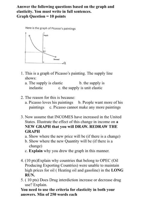 Solved Answer the following questions based on the graph and | Chegg.com