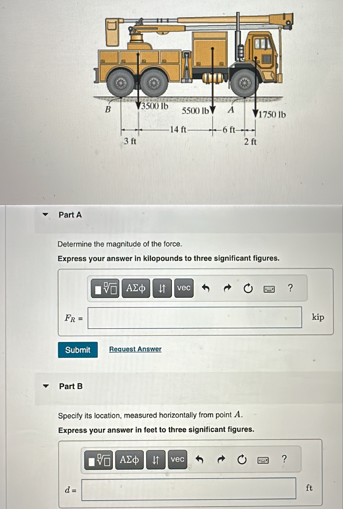 Solved Part Adetermine The Magnitude Of The Force Express