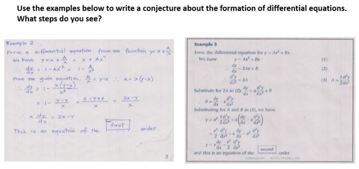 Solved Use the examples below to write a conjecture about | Chegg.com