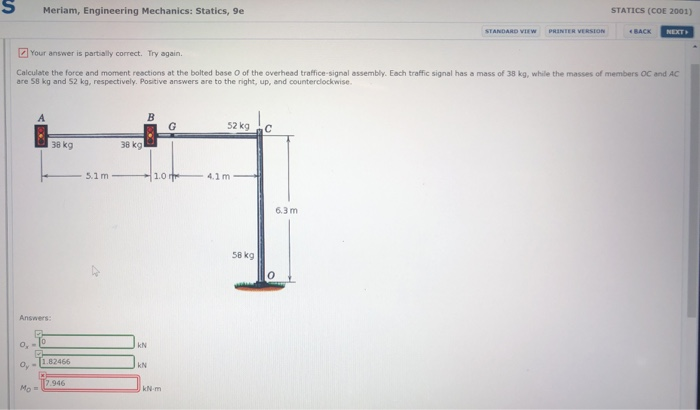 Solved Meriam, Engineering Mechanics: Statics, 9e STATICS | Chegg.com