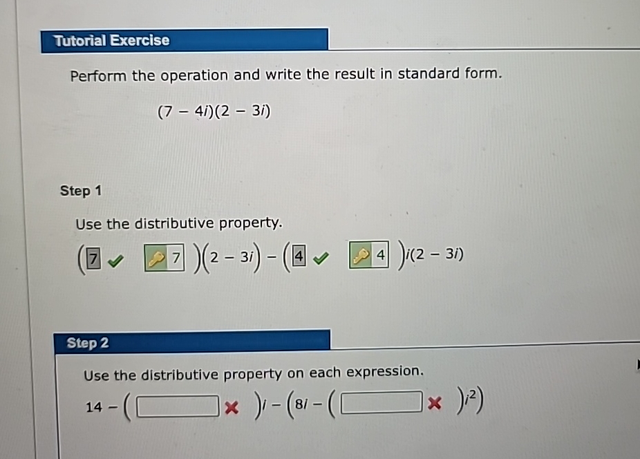 Solved Tutorial ExercisePerform the operation and write the | Chegg.com