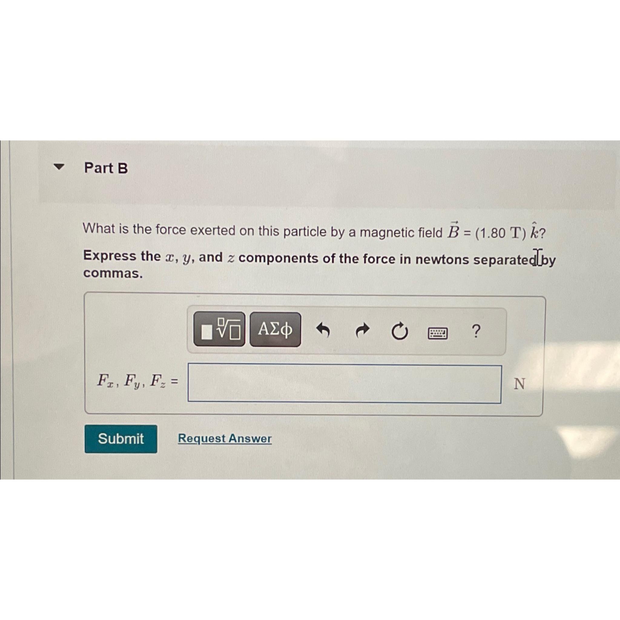 Solved (PLEASE ANSWER PART A &B)A particle with a charge of | Chegg.com