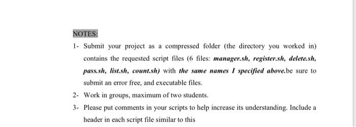Solved 2. Register-student script (register.sh). This script | Chegg.com
