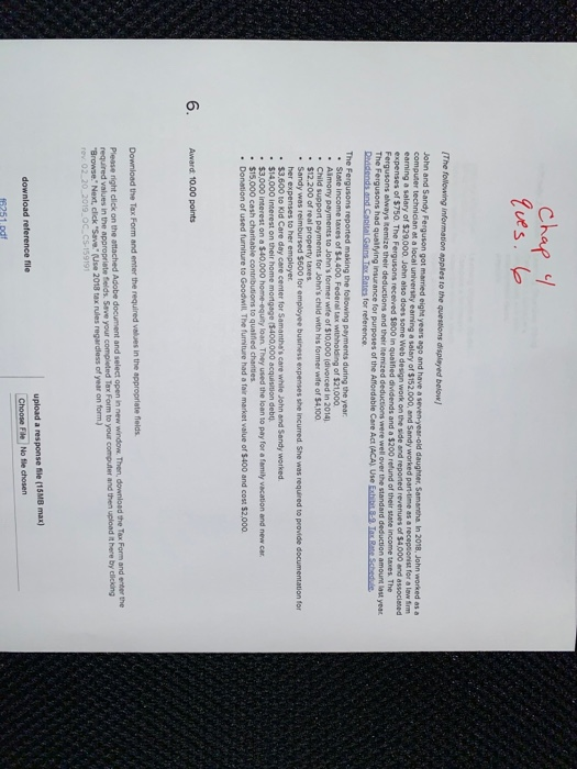 Chap 4 ques. 6 The following information applies to | Chegg.com