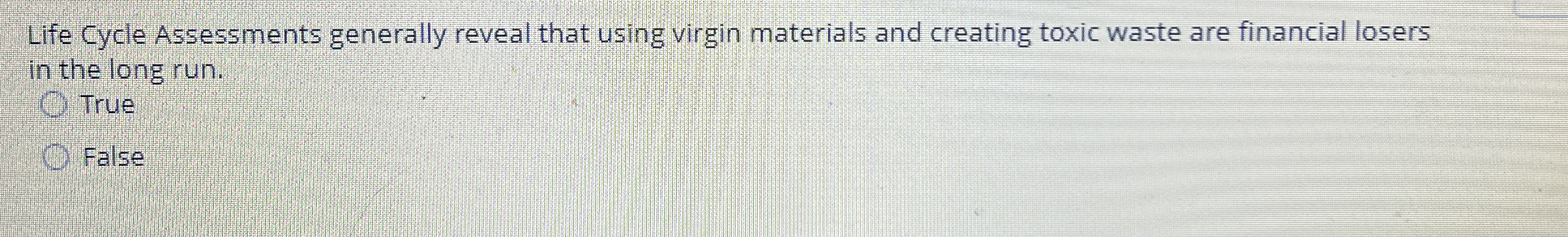 Solved Life Cycle Assessments generally reveal that using | Chegg.com